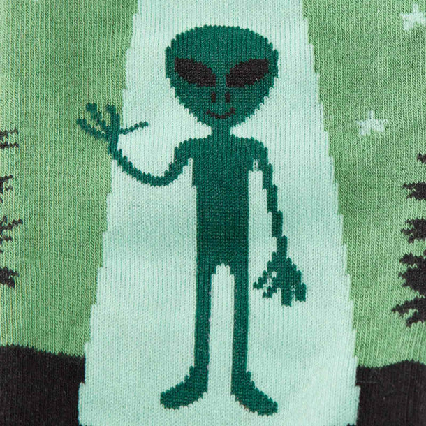 I Believe | Knee High Socks | Green Alien Socks for Women – Sock It to Me