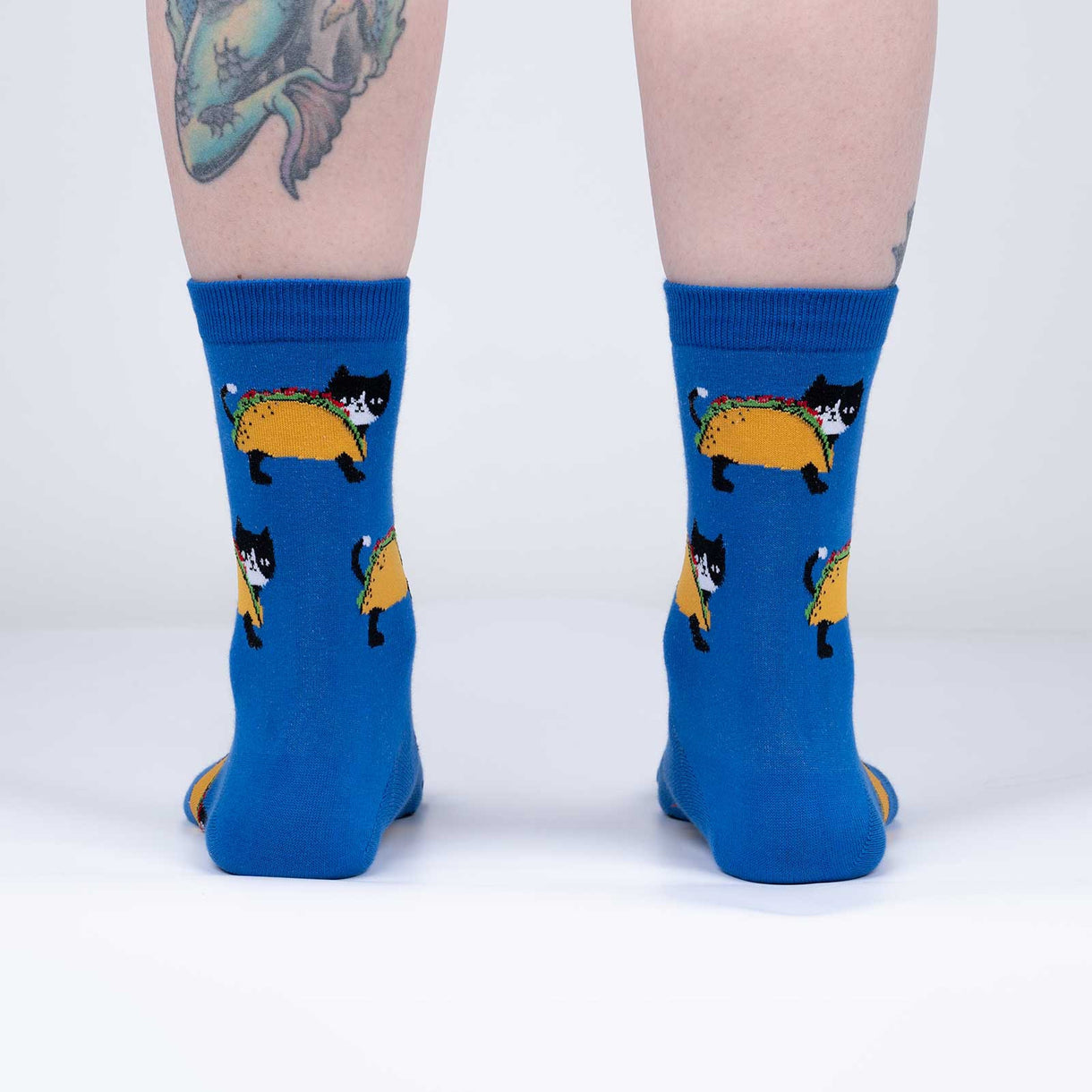 Let's Taco 'bout Cats | Women's Crew Socks | Cat Food Socks – Sock It to Me