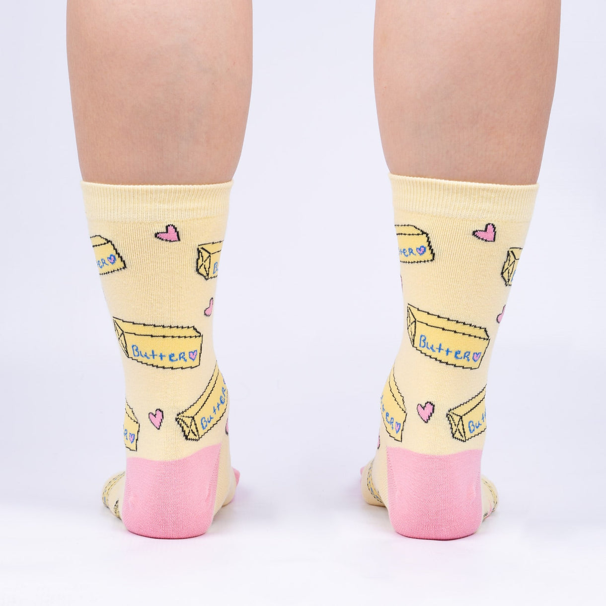 Butter Me Up | Food Cooking Crew Socks - Yellow | Women's – Sock It to Me